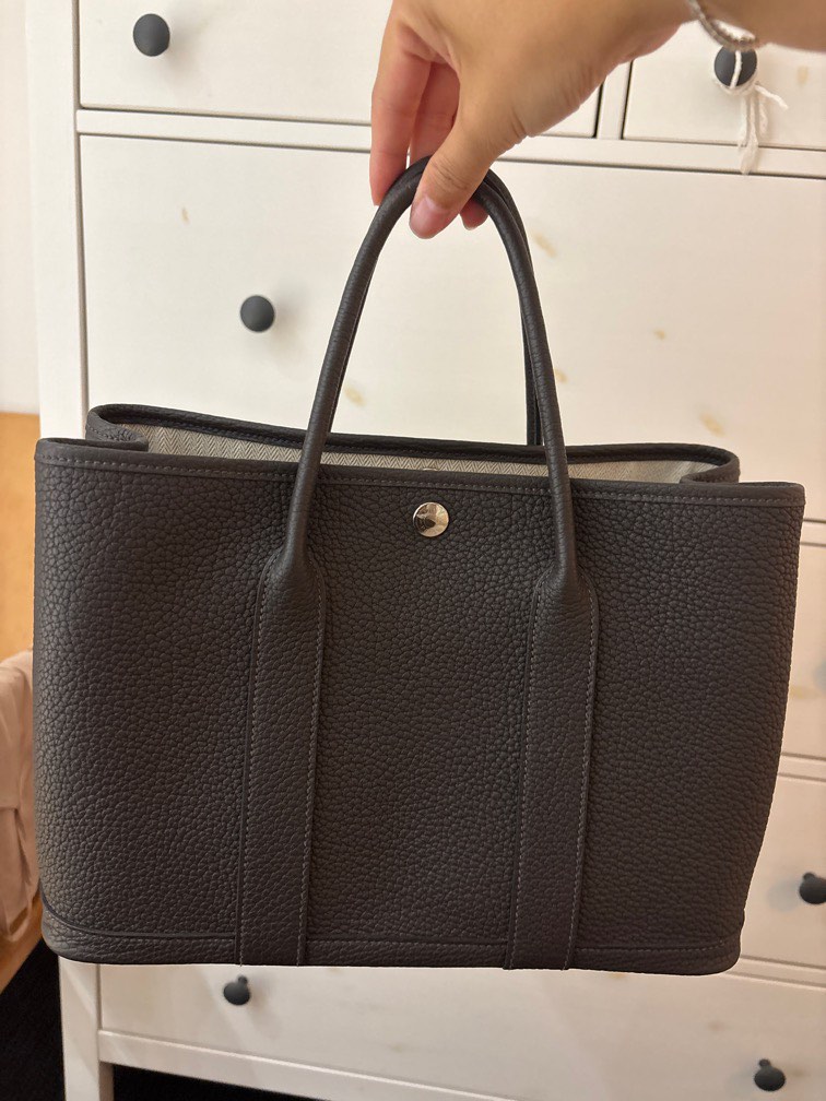 Hermes Garden Party 30 Ebene, Luxury, Bags & Wallets on Carousell