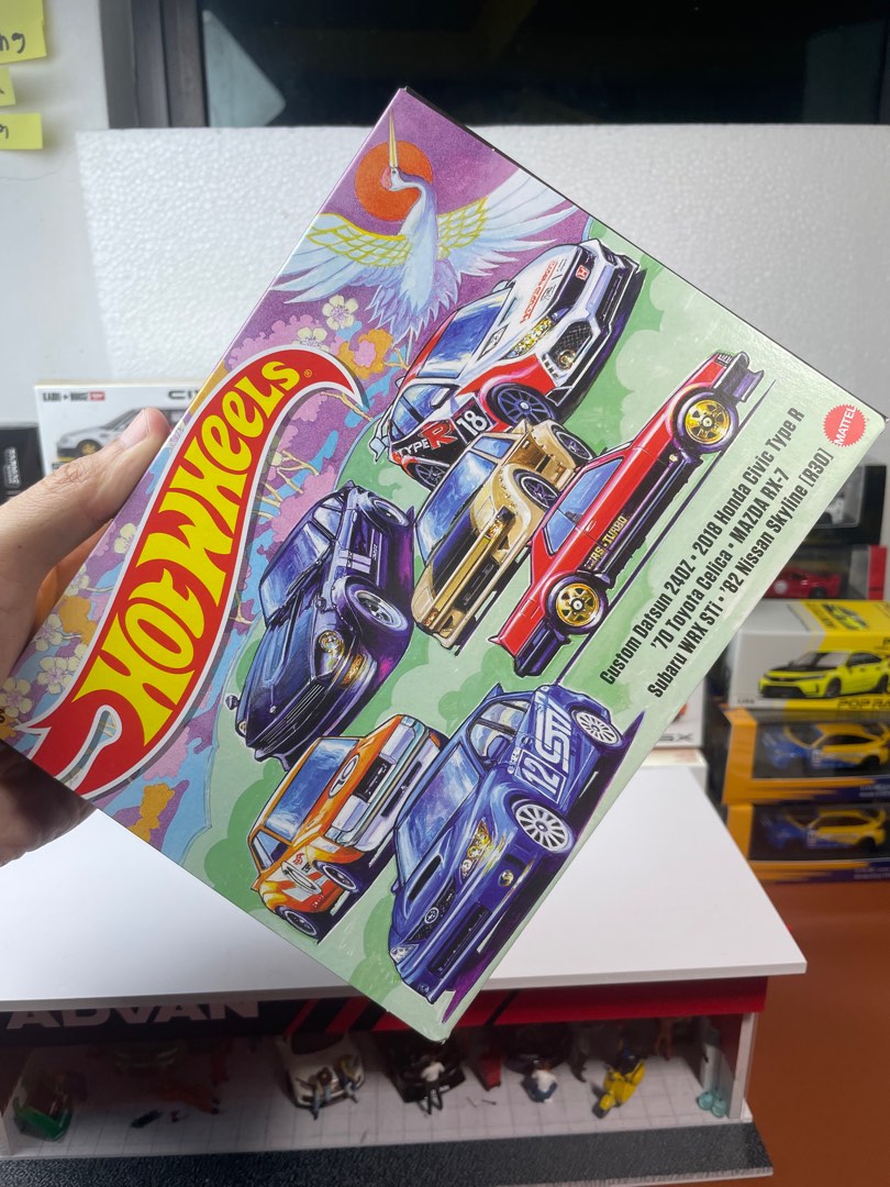 Hotwheels box set jdm SAKURA datsun honda civic type r FK8 nissan ...