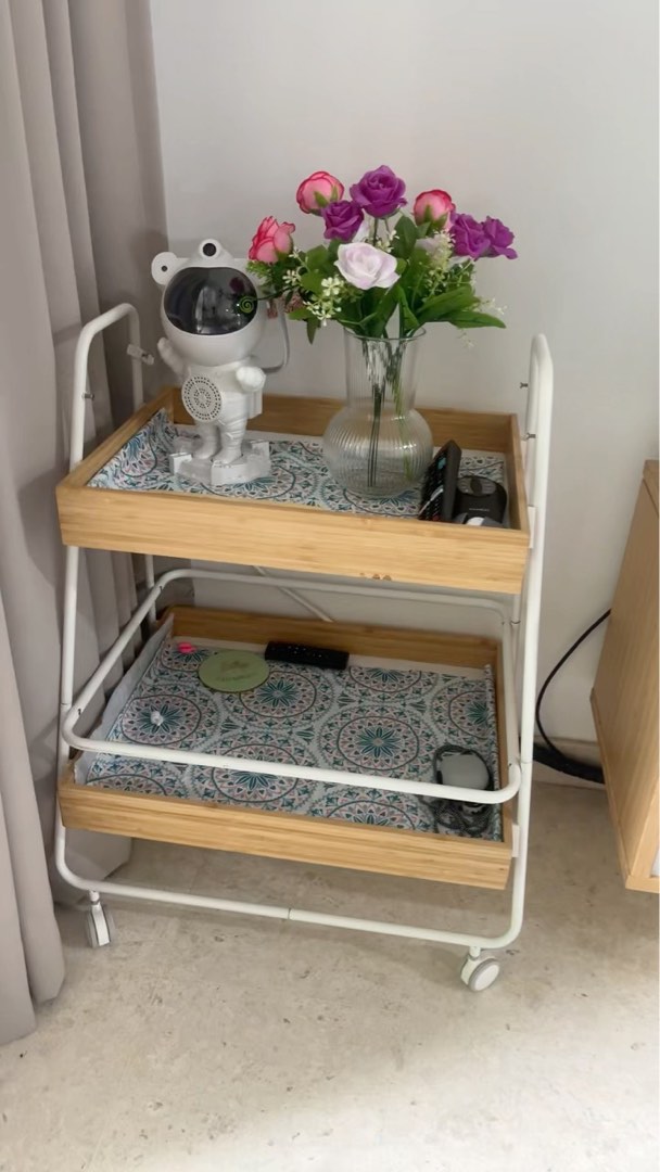 IKEA 2-Tier Trolley with Wheels, Furniture & Home Living, Furniture ...