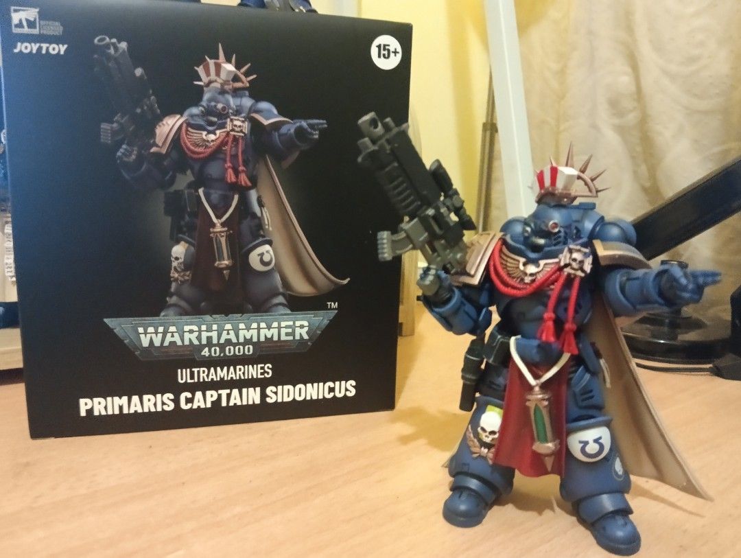 Joytoy Warhammer Ultramarines Primaris Captain Sidonicus, Hobbies ...