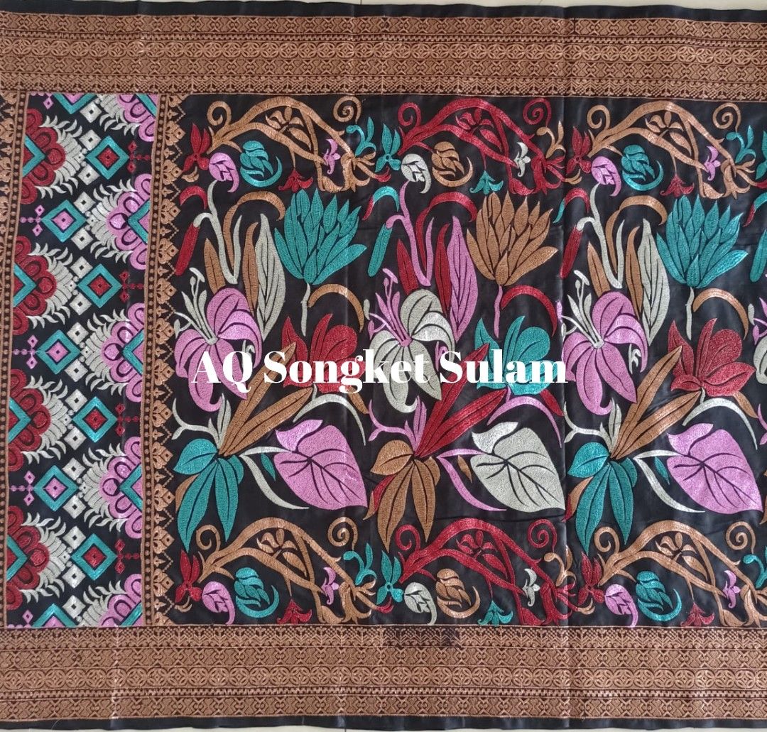 Koleksi Sampin Sulam. Warna timbul & terang. FREE POSTAGE SELURUH ...