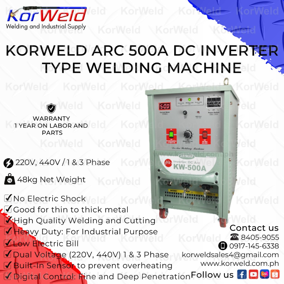 Korweld DC ARC 500A Industrial Welding Machine (Made in Korea ...