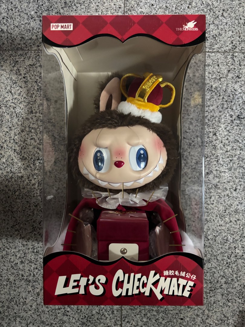 Labubu Checkmate King Plush, Hobbies & Toys, Toys & Games on Carousell