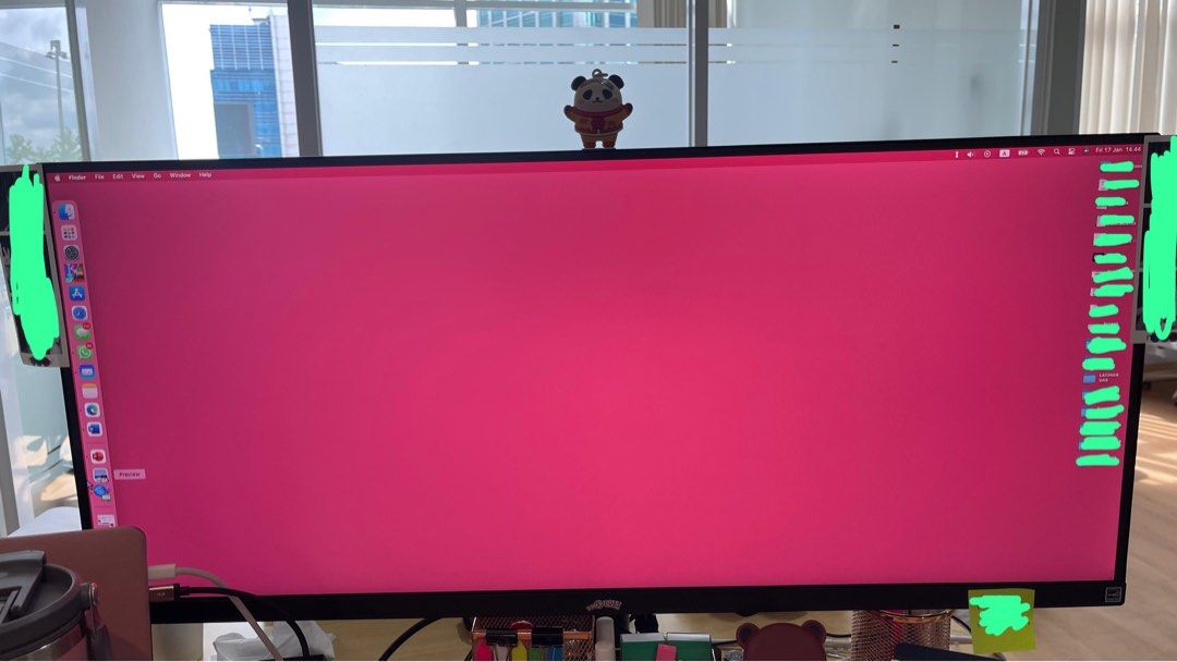 Monitor LED LG 34WQ500 IPS Full HD UltraWide, Elektronik, Komputer ...