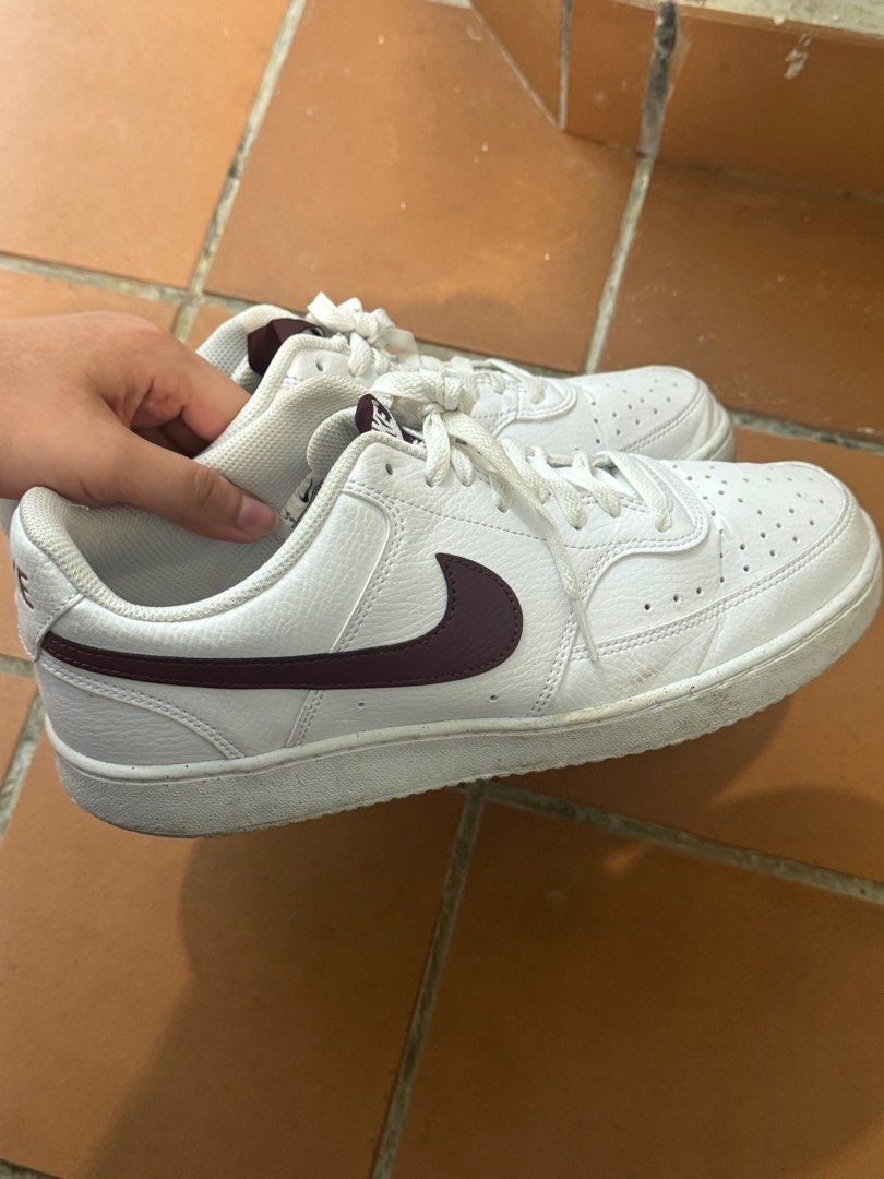 Nike Court Vision Low Maroon, Men's Fashion, Footwear, Sneakers on ...