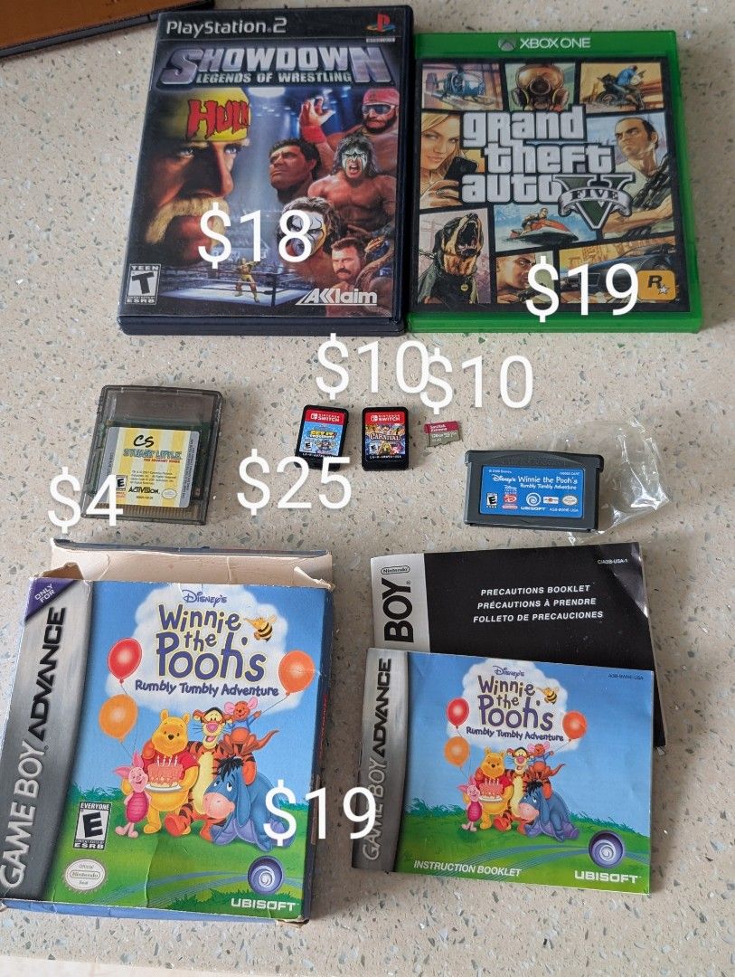 Nintendo Gameboy advance Xbox one ps2 playstation 2 show down legends ...