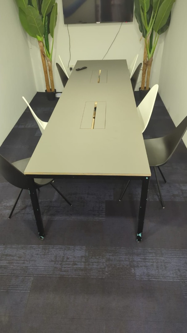 Office Meeting Room Table and Chair -300Cm and 80cm on Carousell