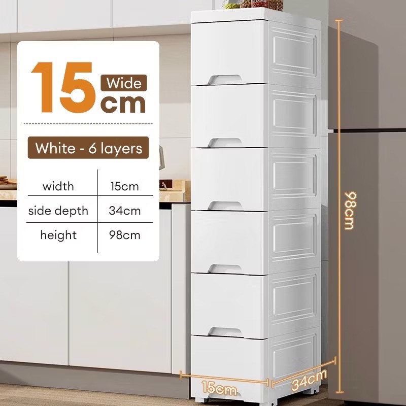 Organizer Slim Drawer Storage Cabinet Gap Mobile Drawer Cabinet ...