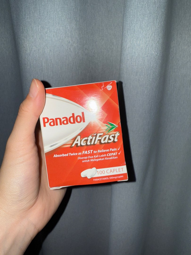 Paracetamol Actifast 500mg, 60 caplets, Health & Nutrition, Medical ...