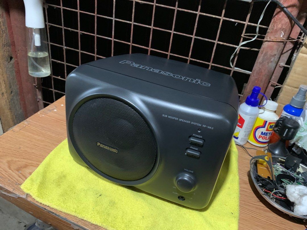 PANASONIC SUBWOOFER SPEAKER SYSTEM RP-WA2 AC 110 VOLTS 50/60 HZ 36 ...