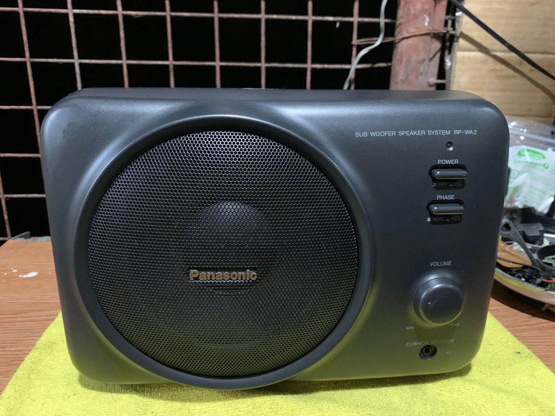 PANASONIC SUBWOOFER SPEAKER SYSTEM RP-WA2 AC 110 VOLTS 50/60 HZ 36 ...