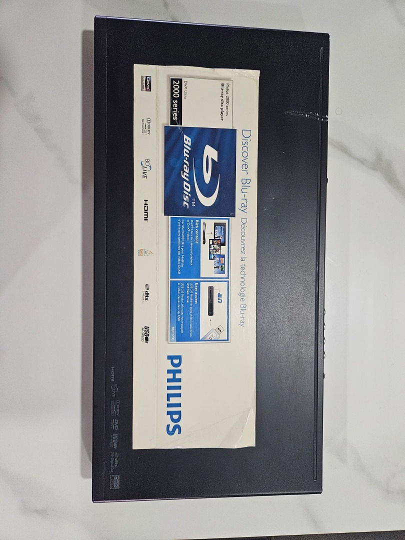 Phillips 2000 series Blu Ray Disc player Model BDP2700, Audio, Portable ...
