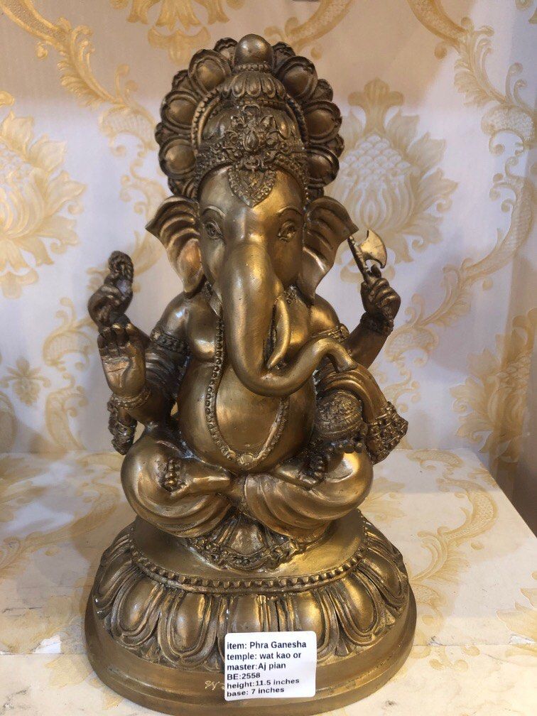 Phra Pikanet Ganesha Bucha statues god Buddhist Buddha Buddhism thai ...