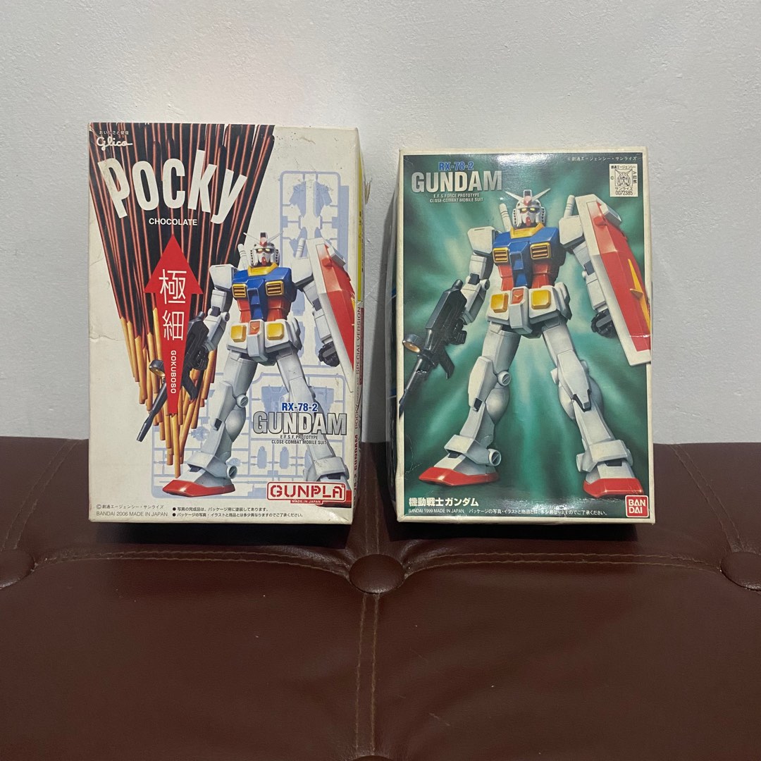POCKY EXCLUSIVE MOBILE SUIT GUNDAM RX-78 and FG-01 RX-78-2 MODEL KIT ...
