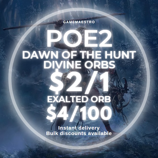 POE2 Dawn Of The Hunt Exalted Orbs / Path of exile 2/ POE 2 Divine ...
