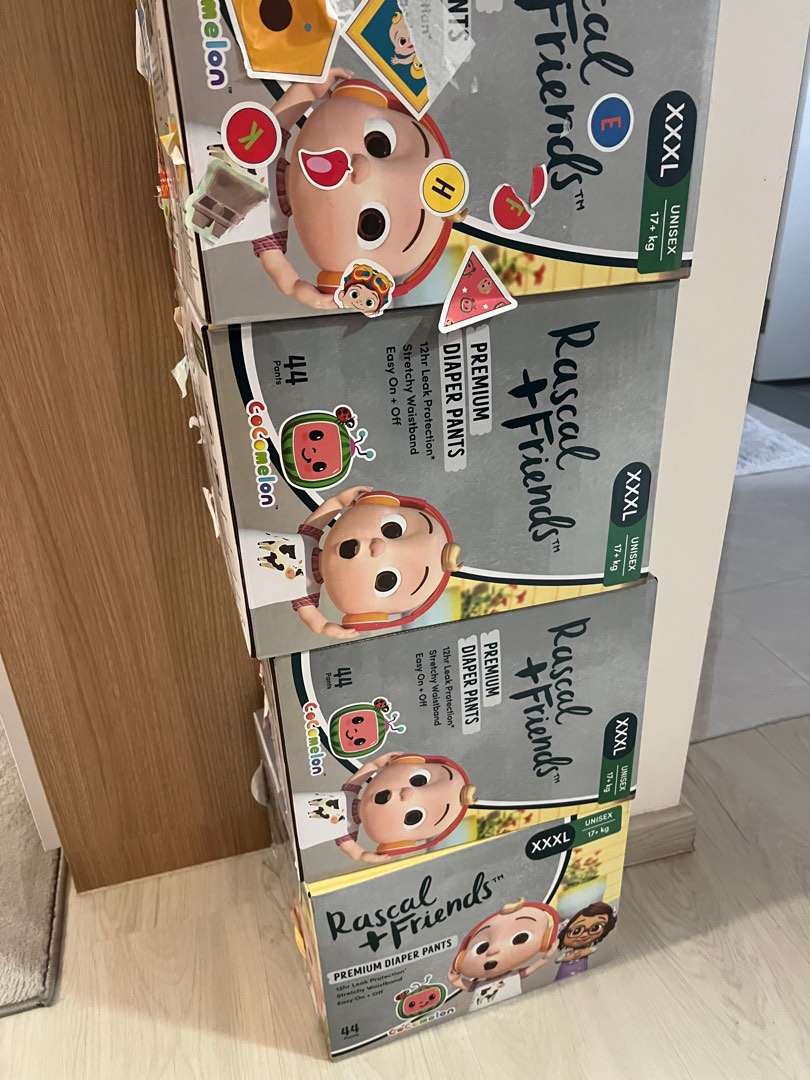 Rascal Friends Cocomelon Diaper Pants XXXL, Babies & Kids, Bathing ...