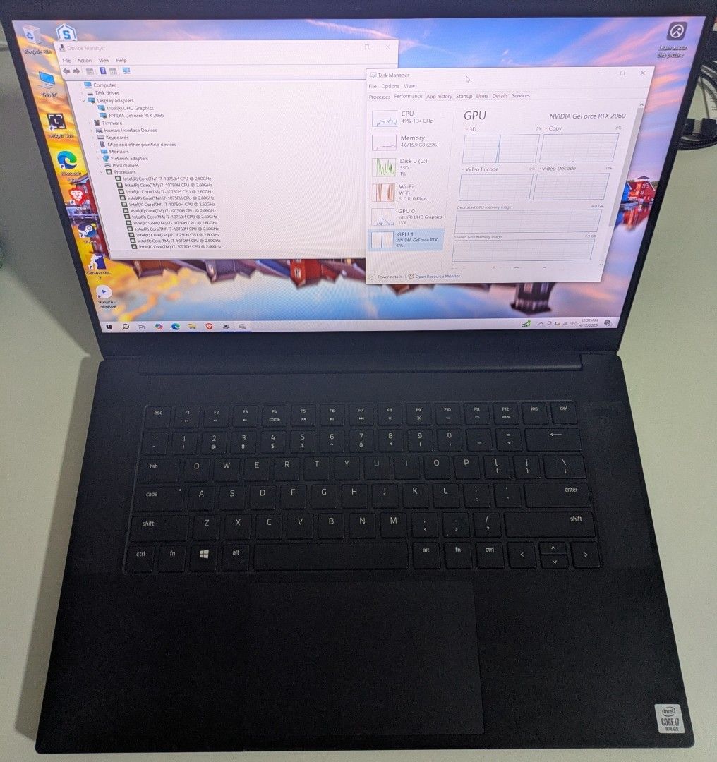 Razer Blade 15 (2020) RTX 2060/i7 10th Gen/16GB RAM / 512GB SSD/144Hz ...