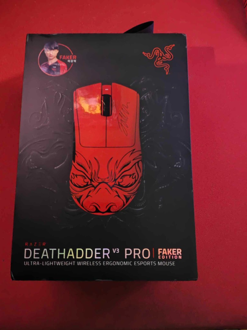 Razer DeathAdder V3 Pro Faker Edition, Computers & Tech, Parts ...