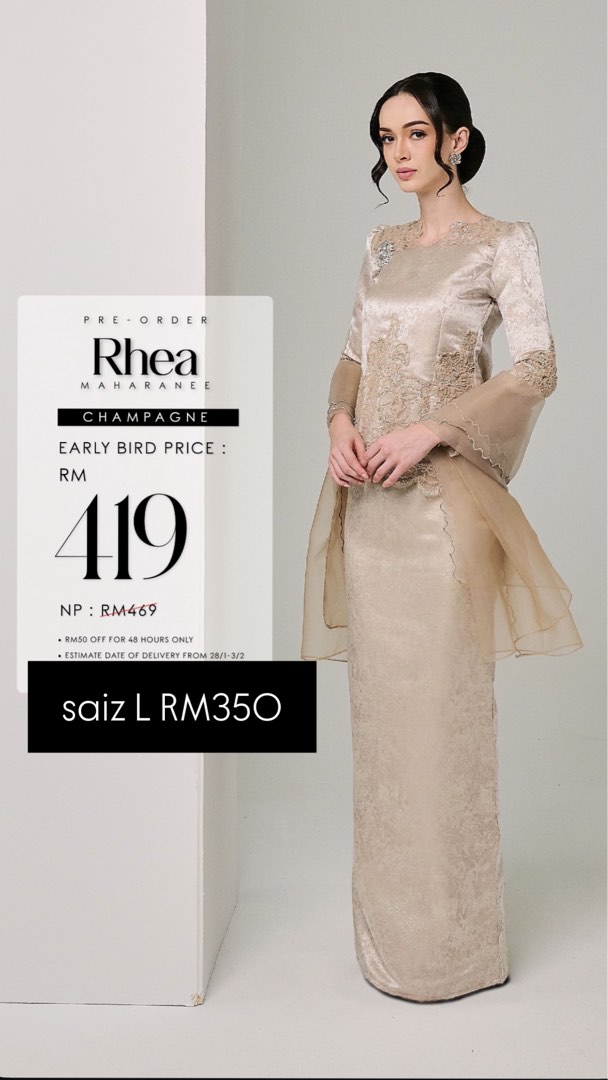 RHEA MAHARANEE QISZAR, Women's Fashion, Muslimah Fashion, Baju Kurung & sets on Carousell