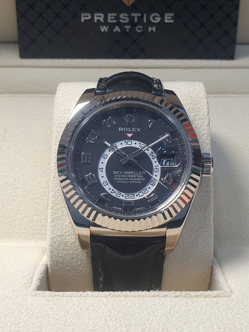 Rolex 326139 Sky-Dweller (Black Dial), Luxury, Watches on Carousell