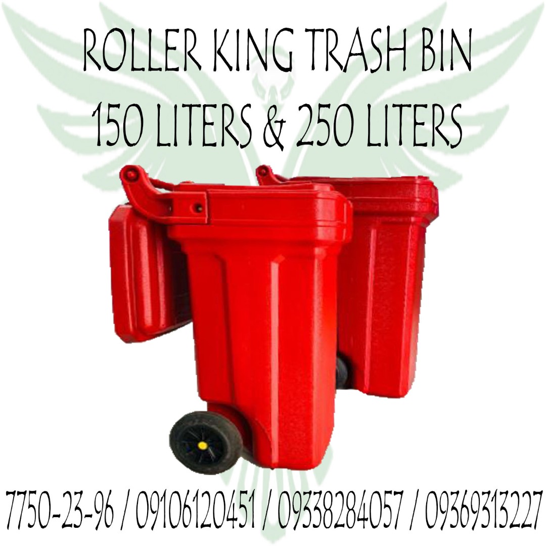 rolling trash bin 150 liters and 250 liters, Furniture & Home Living ...
