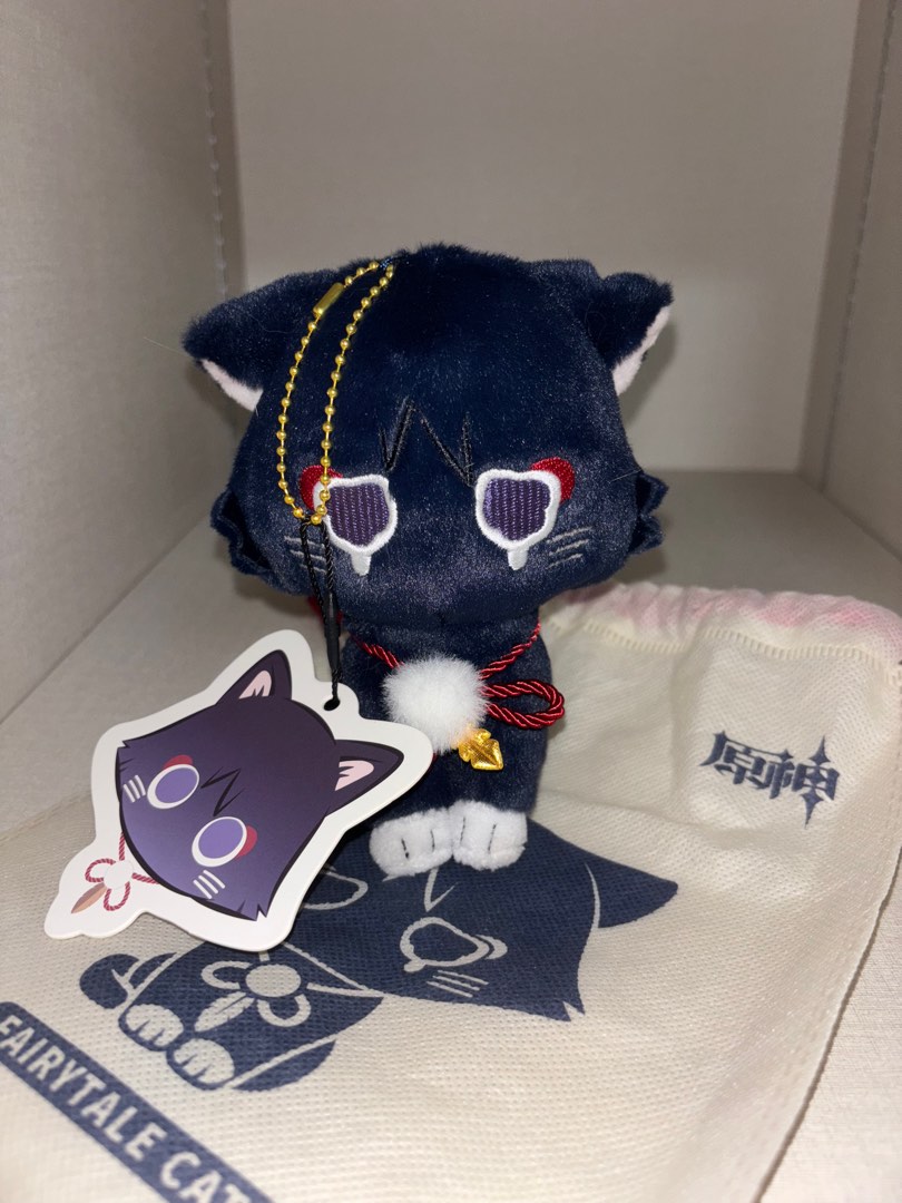 Scaramouche scarameow cat plush keychain hoyoverse authentic official ...