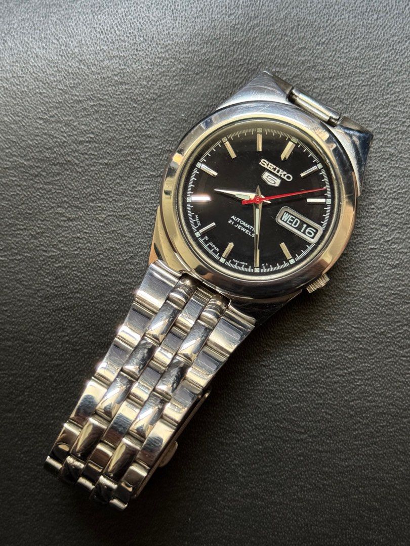 Seiko 5 w/ Custom Dauphine Hands (Original from Seiko) & Arabic Day ...