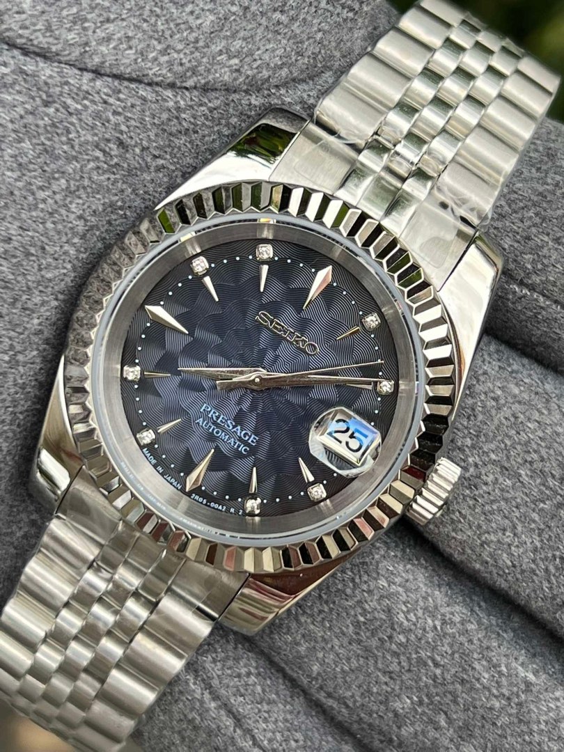 Seiko Mod custom blue angel datejust, Women's Fashion, Watches ...
