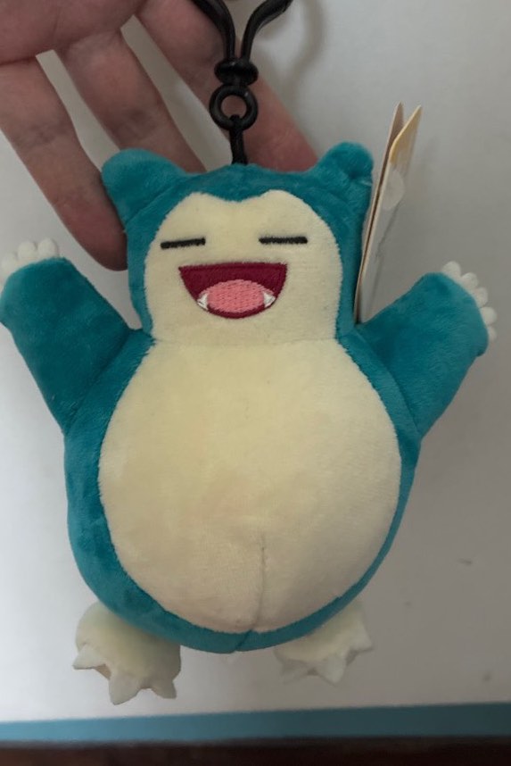 Snorlax Keychain hand palm size, Hobbies & Toys, Toys & Games on Carousell