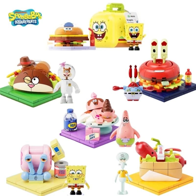 SpongeBob SquarePants Anime Building Blocks Patrick Star Sandy Cheeks ...