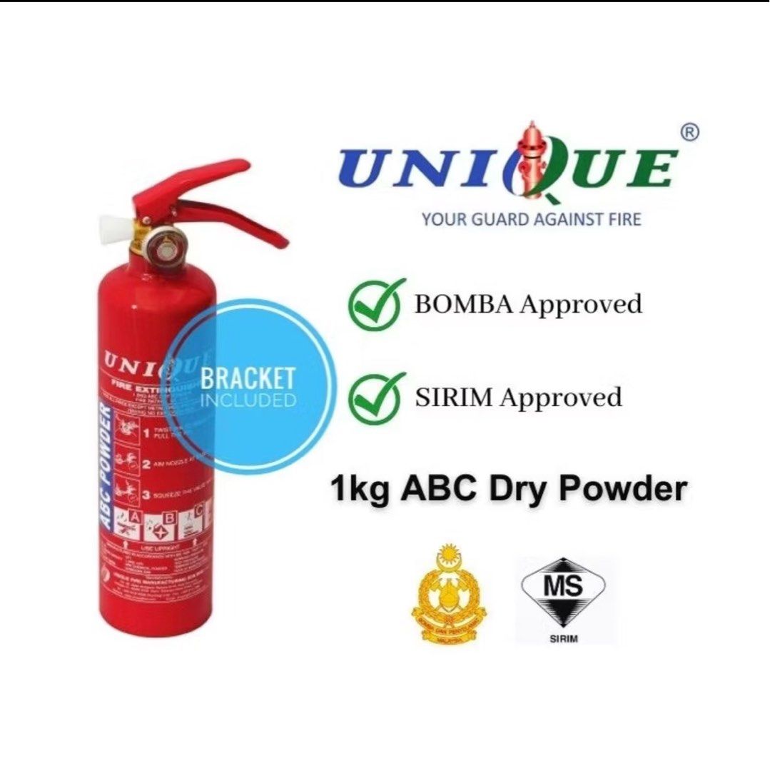 SRI 1kg Fire Extinguisher ABC Dry Powder, Auto Accessories on Carousell