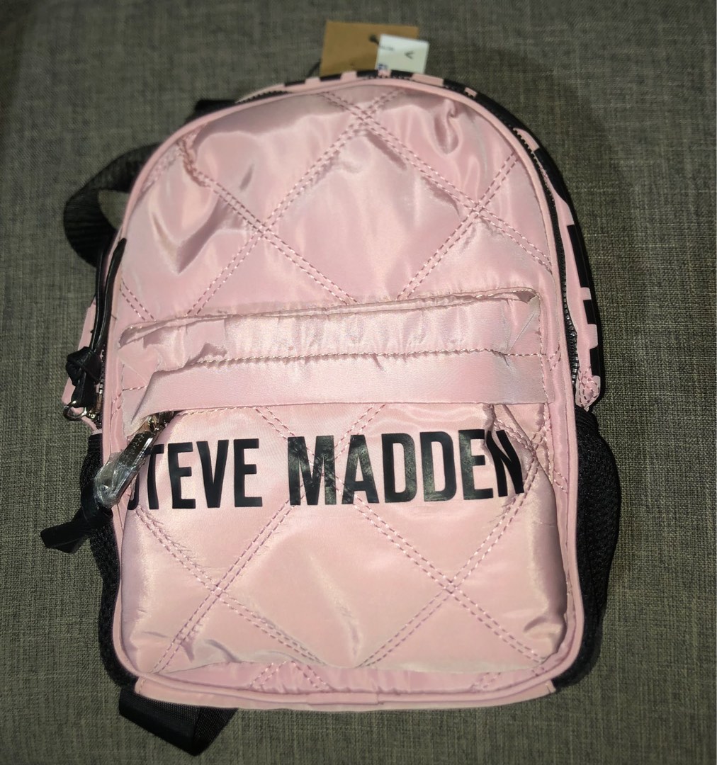 Steve Madden Mini Force Blush Backpack, Women's Fashion, Bags & Wallets ...