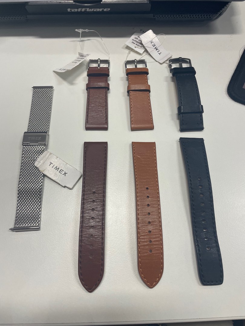 Strap Jam Timex Original Copotan stainless mesh kulit ukuran 20 dan 22 ...