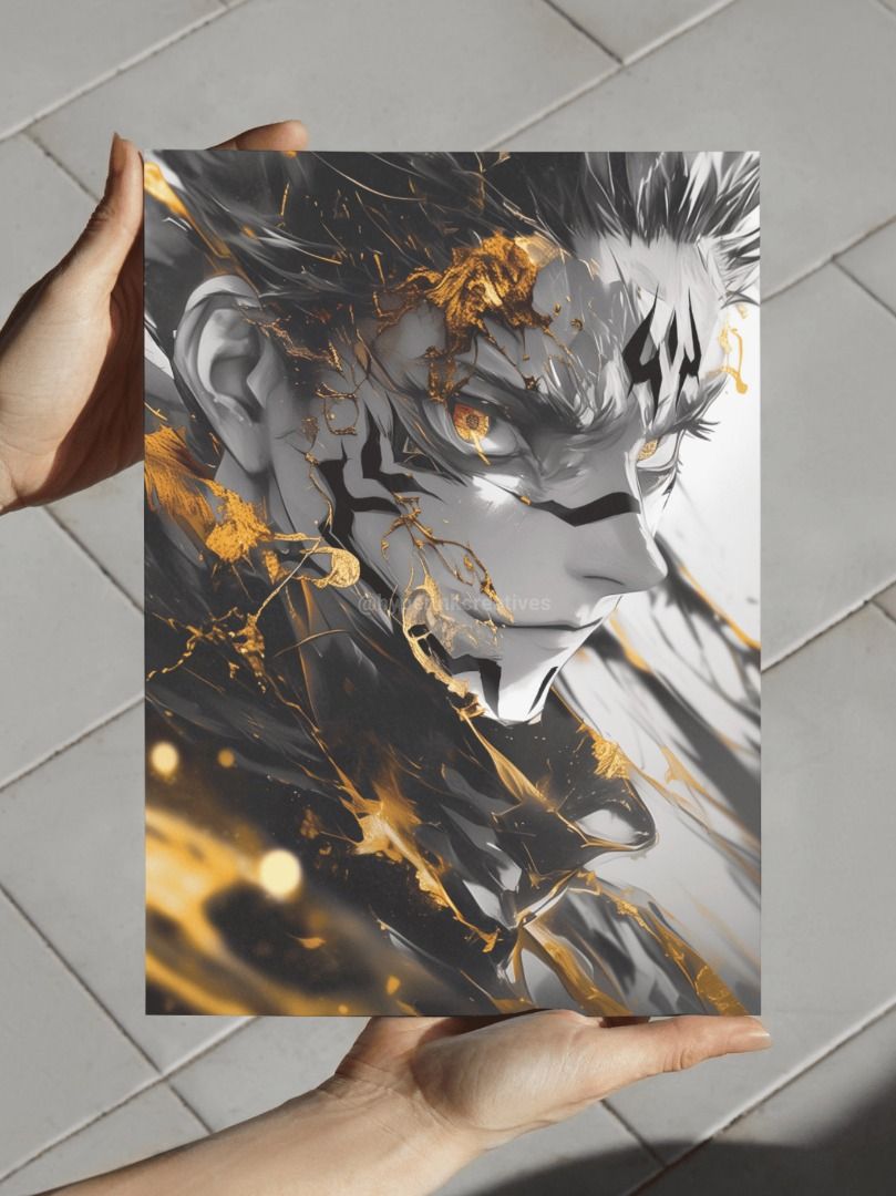 Sukuna Metal Print | HD Anime Wall Art | Premium Metal Poster | Jujutsu ...