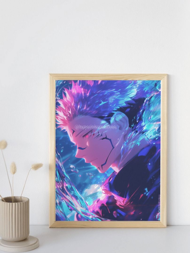 Sukuna Metal Print | HD Anime Wall Art | Premium Metal Poster | Jujutsu ...