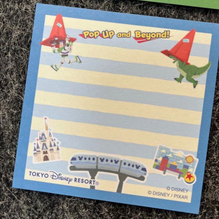 Tokyo Disneyland Toy Story Sticky Notepad, Hobbies & Toys, Stationery ...