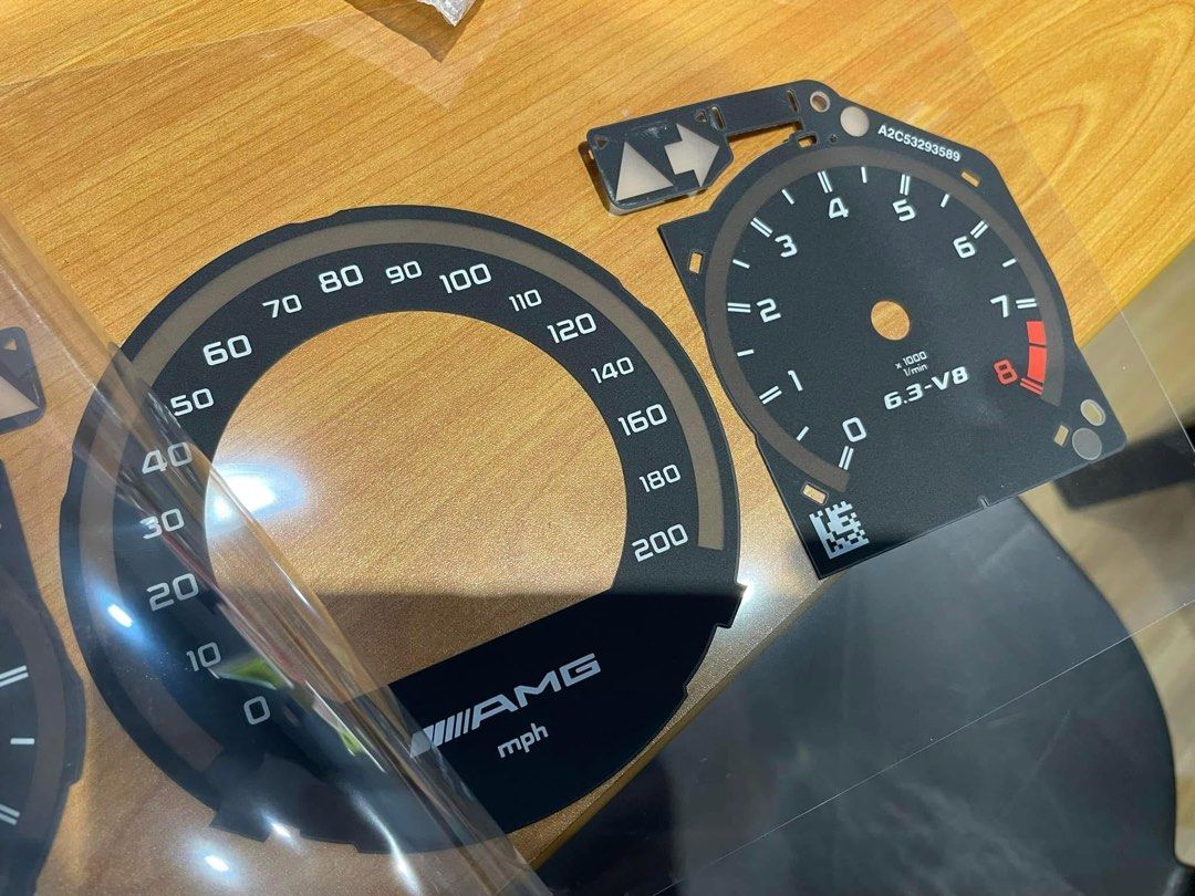 Used 2008-2011 Mercedes Benz W204 C63 AMG prefacelift mph cluster dials ...