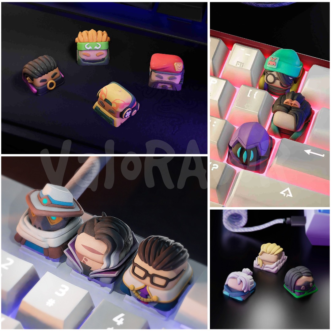 Valorant Keycaps | Keyboard Accessories | Agent Keycaps Brim Chamber ...