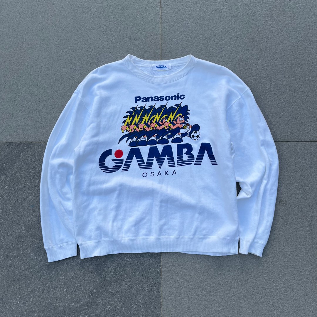 Vintage Panasonic Boxy fit Gamba Osaka Football Club Boxy Sweatshirt ...