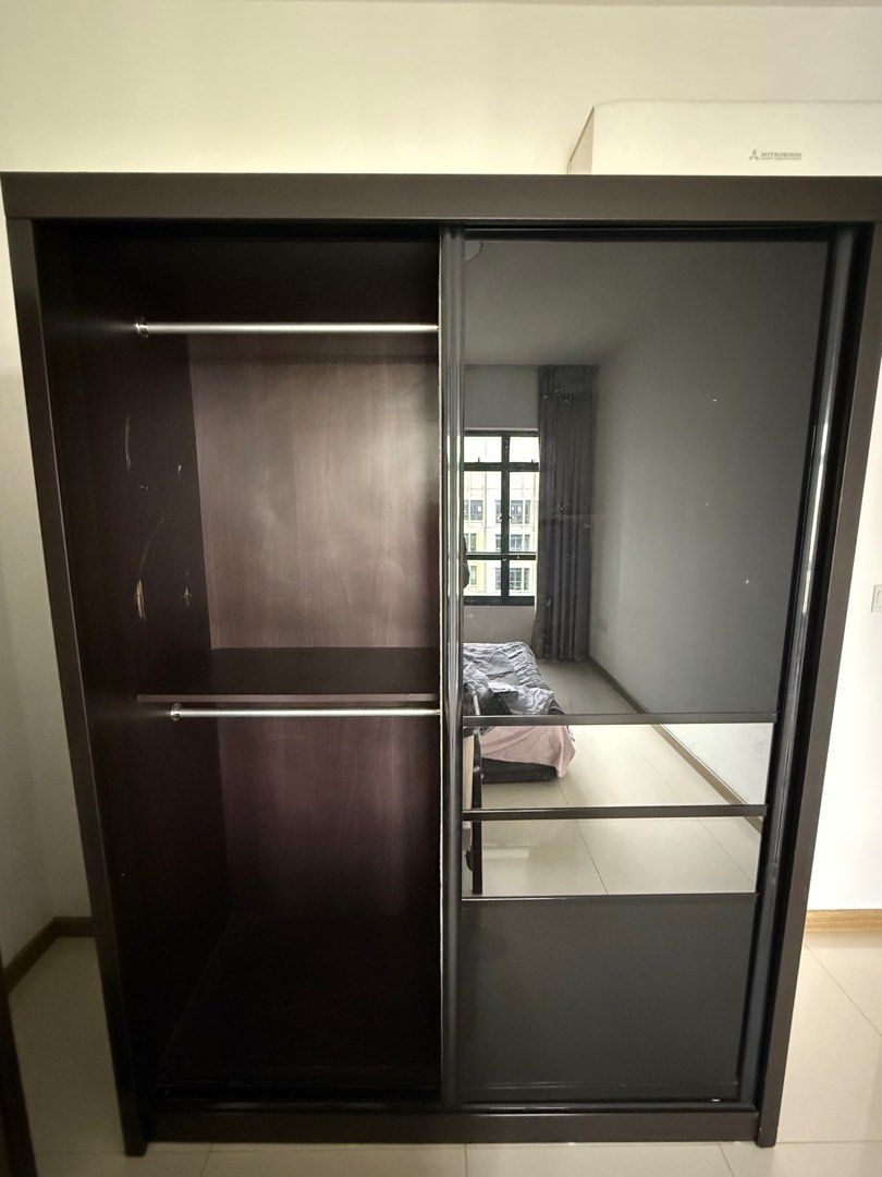 Wardrobe with sliding doors (153CM Width X 204CM Height X 60CM Depth ...