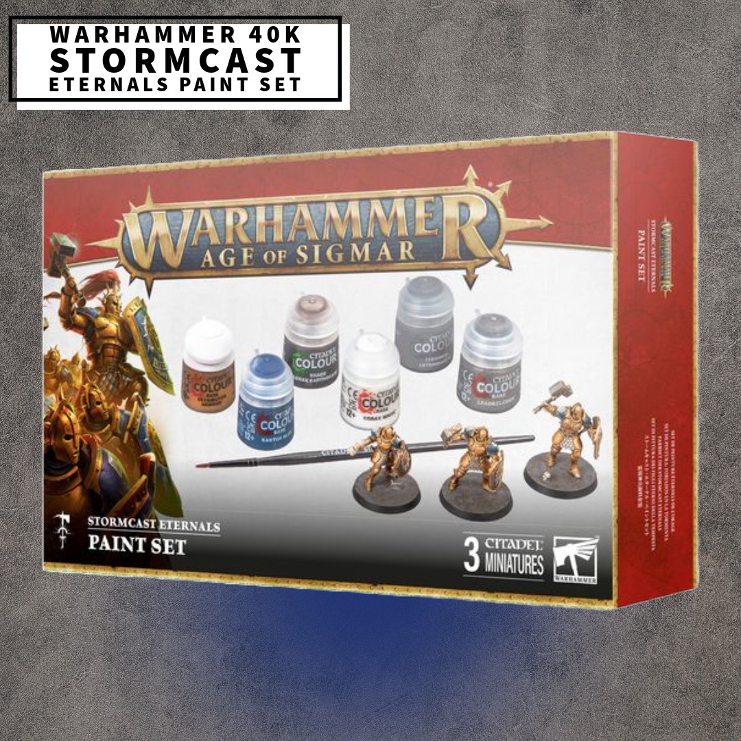 WARHAMMER 40K STORMCAST ETERNALS PAINT SET, Hobbies & Toys, Toys ...