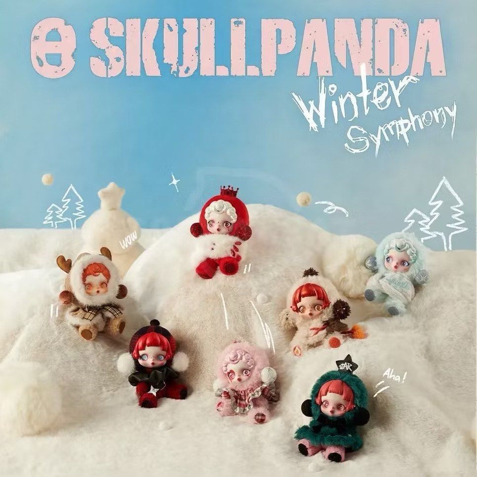 WTS - Popmart Skullpanda Winter Symphony Series Plush - Song of snow ...