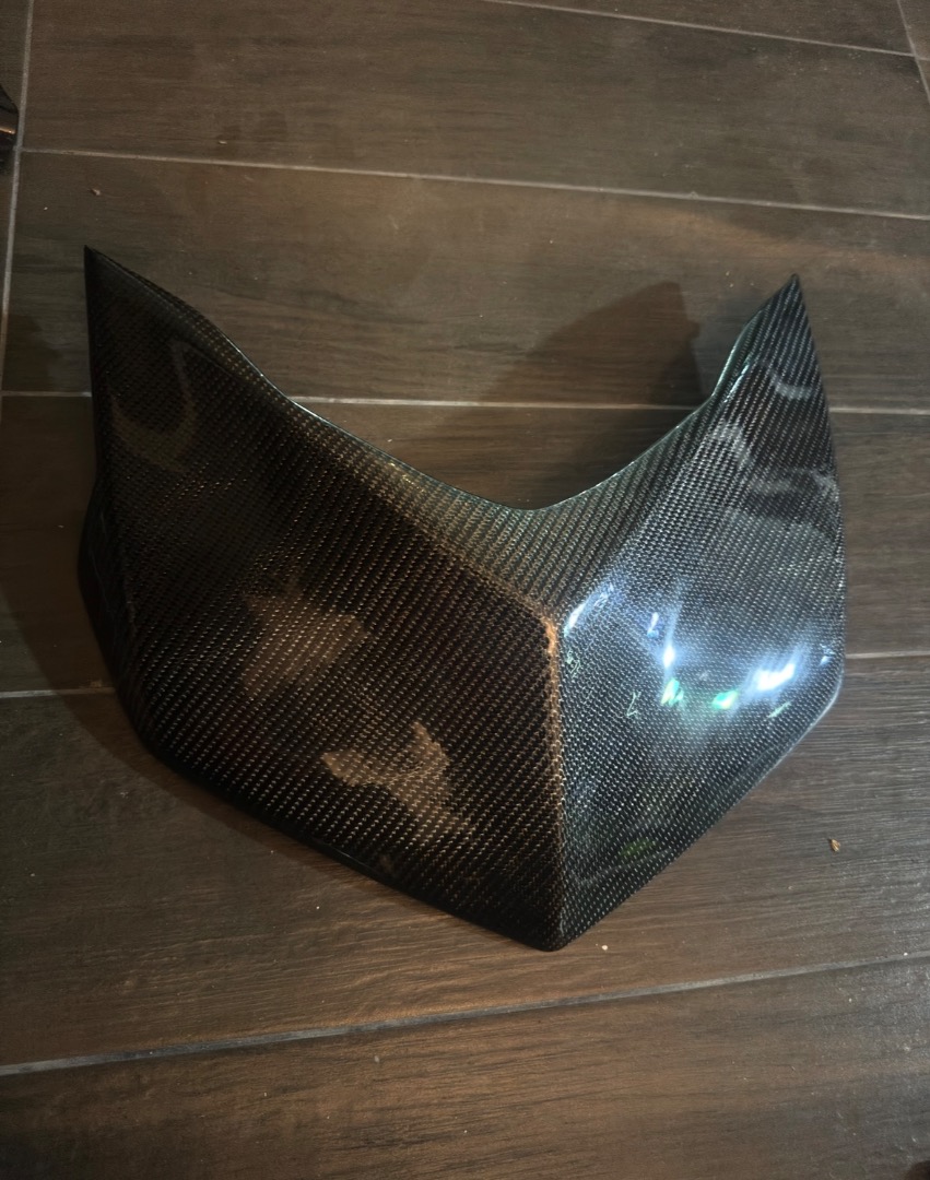 Xmax v2 Carbon battery cover, Motorcycles, Motorcycle Accessories on ...