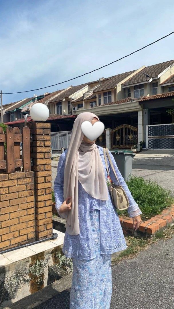 Zalia ratu kebaya blue | open house | baju raya | conocation, Women's ...