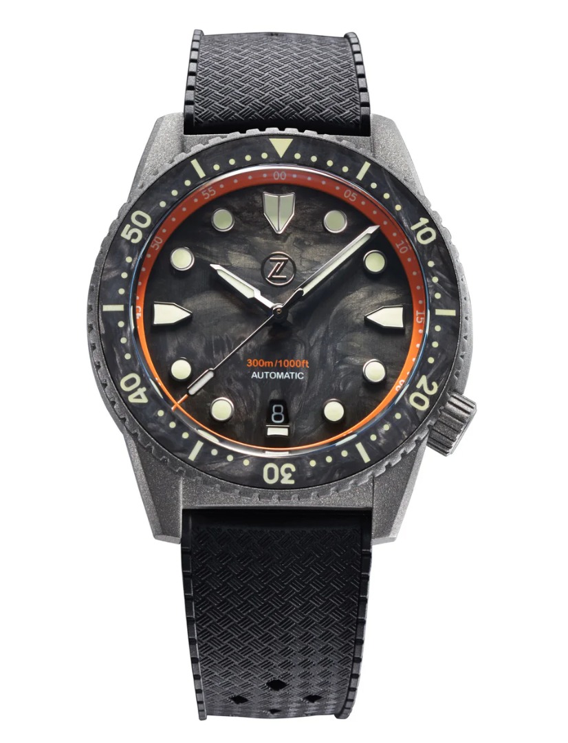 Zelos Mako 300m Cerakote Carbon Microbrand Dive Watch, Men's Fashion ...