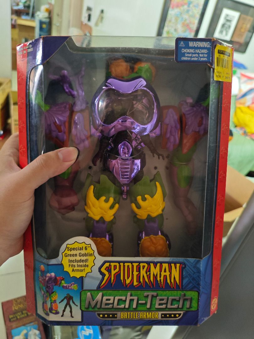 2002 Toy Biz Marvel Spider-Man Mech-Tech Battle Armor Figure With Green ...