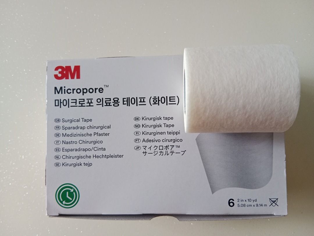 3M Micropore Body tape dressing x 6pcs in a box (Brand New) - 5.08cm x ...
