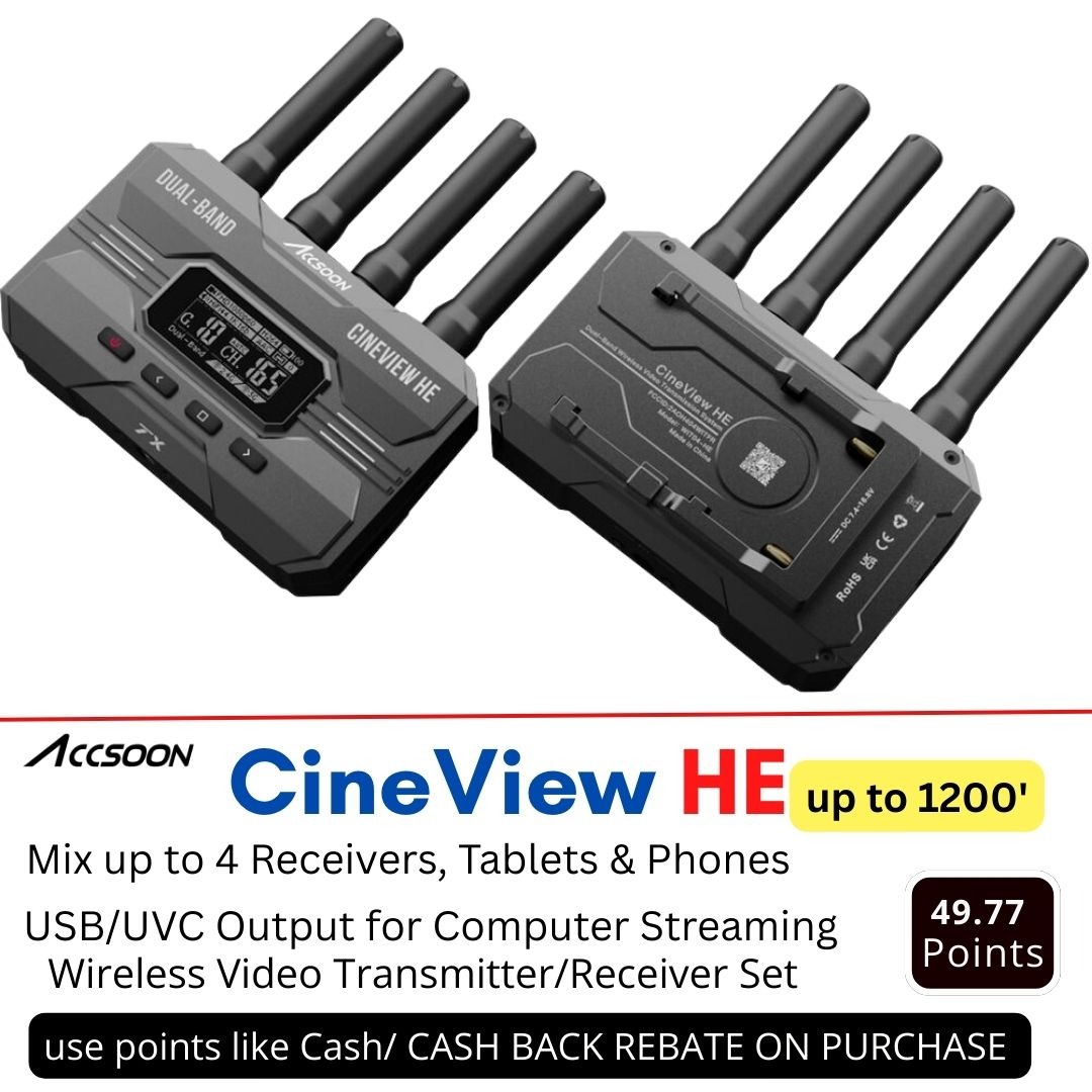 Accsoon CineView HE Multi-Spectrum Wireless Video Transmission System, Photography, Photography ...