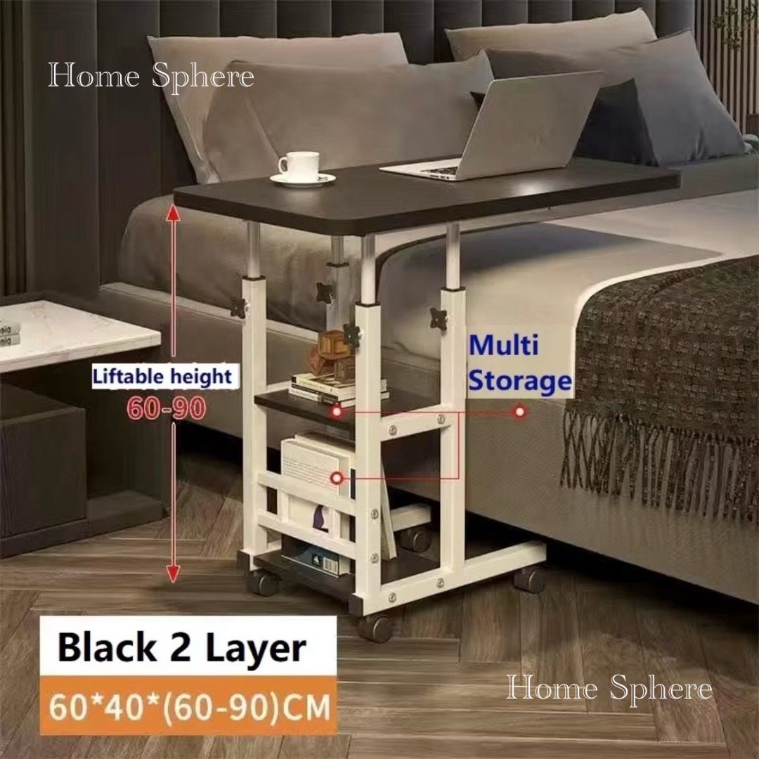 Adjustable Laptop Table | Height Lift Laptop Desk | Multi Shelf Laptop ...