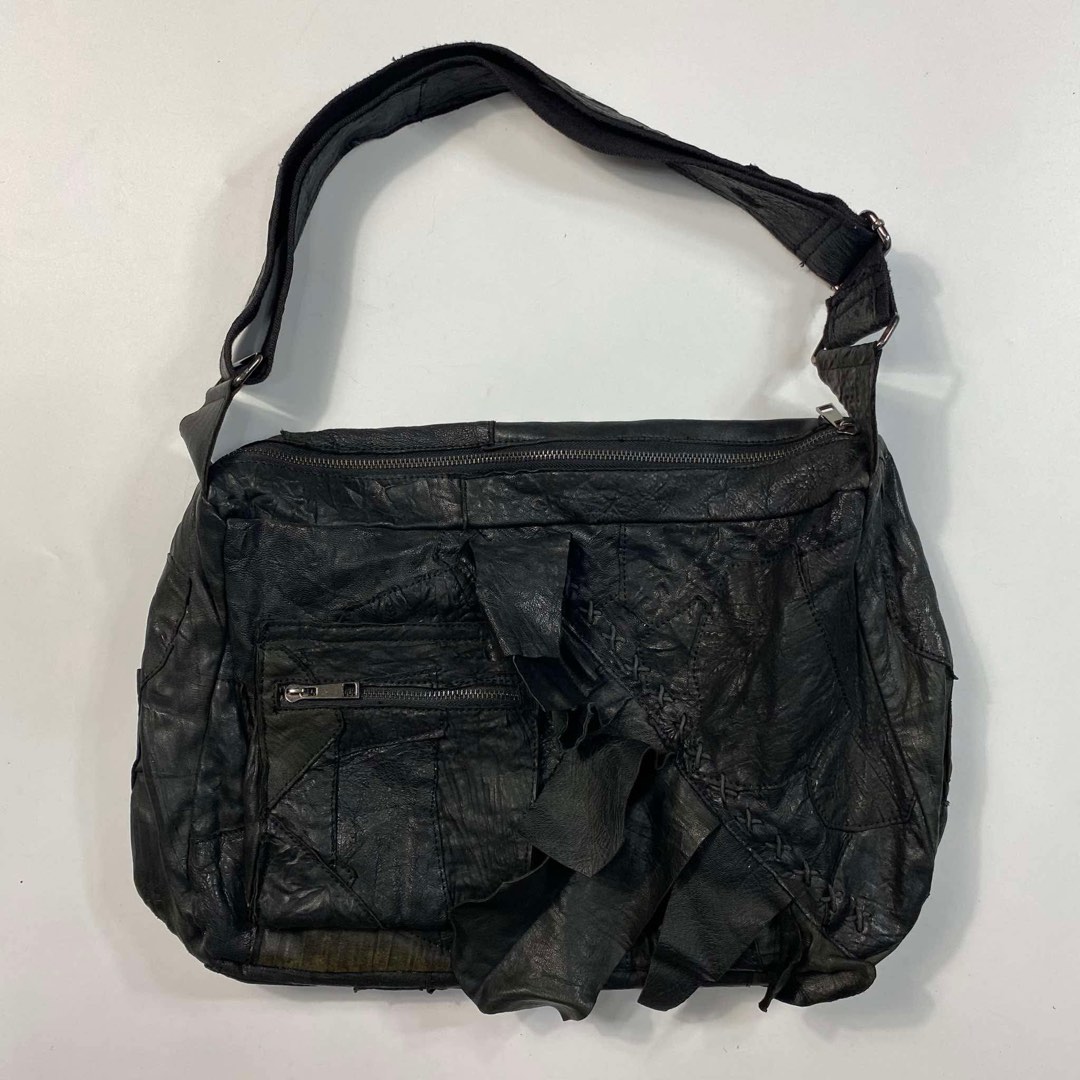 An Very Rare Hand Sewn Leather Punk Crust Bag(Undercover Scab ...